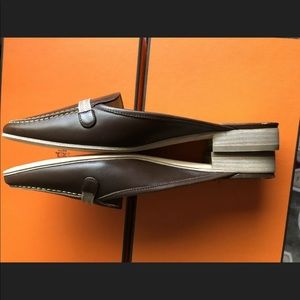 Hermes | Shoes | Hermes Semelle Cuir Mules 365 | Poshmark